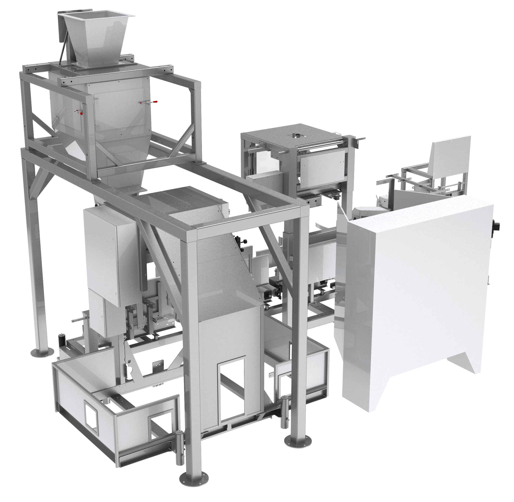 High Speed Gravity Open Mouth Bag Filler Model NWB | Choice Bagging ...