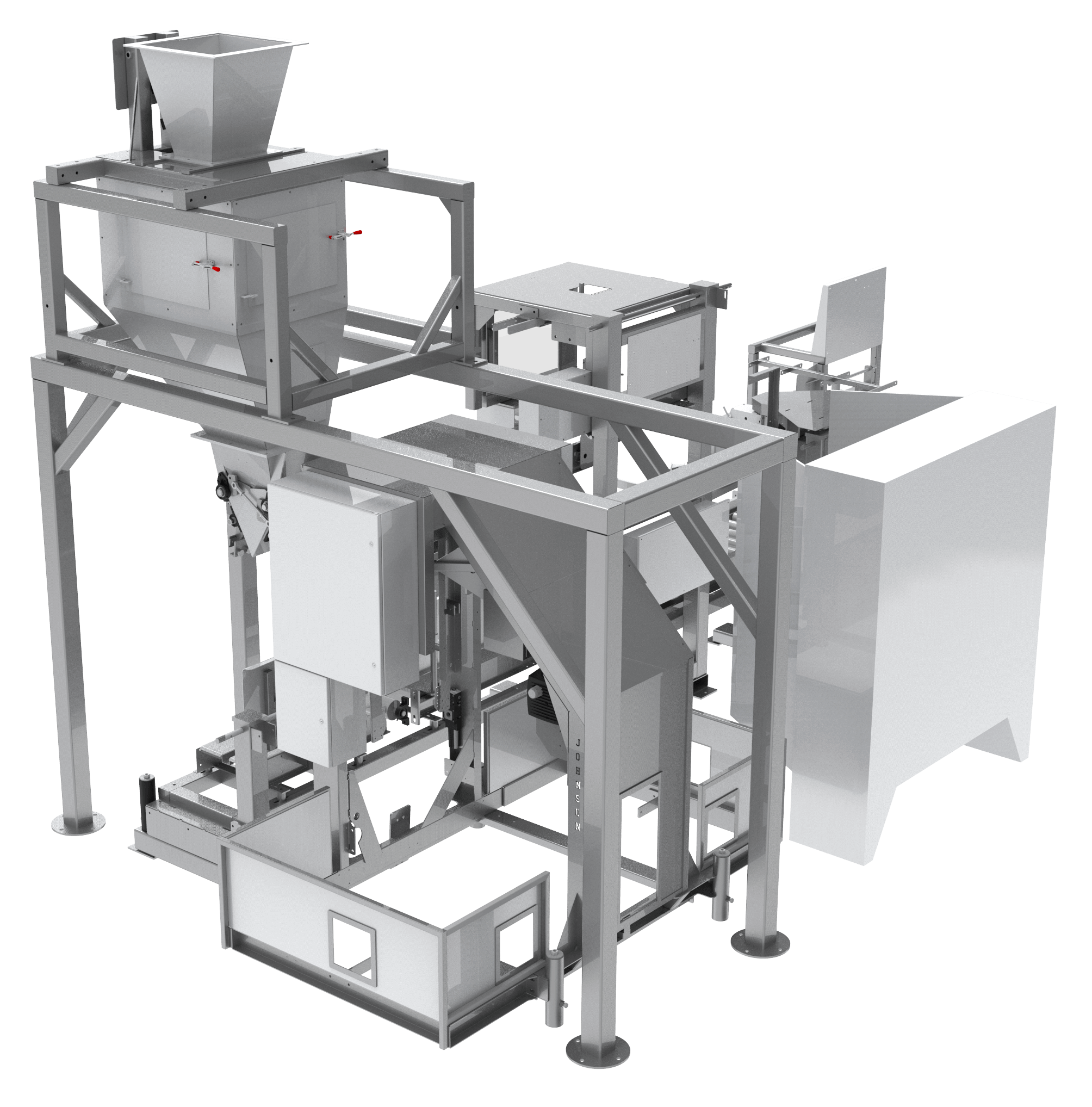 High Speed Gravity Open Mouth Bag Filler Model NWB | Choice Bagging ...